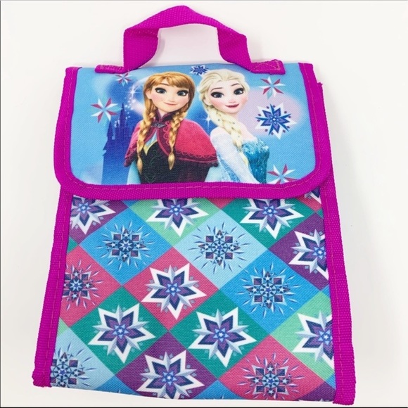 Disney | Accessories | Girls Disney Frozen Anna And Elsa Lunch Bag ...